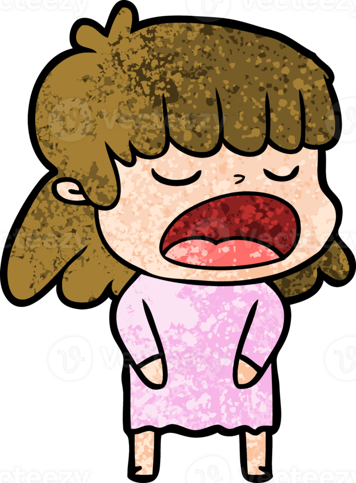 femme de bande dessinée parlant fort 45042901 PNG femme de bande dessinée parlant fort 45042901 PNG