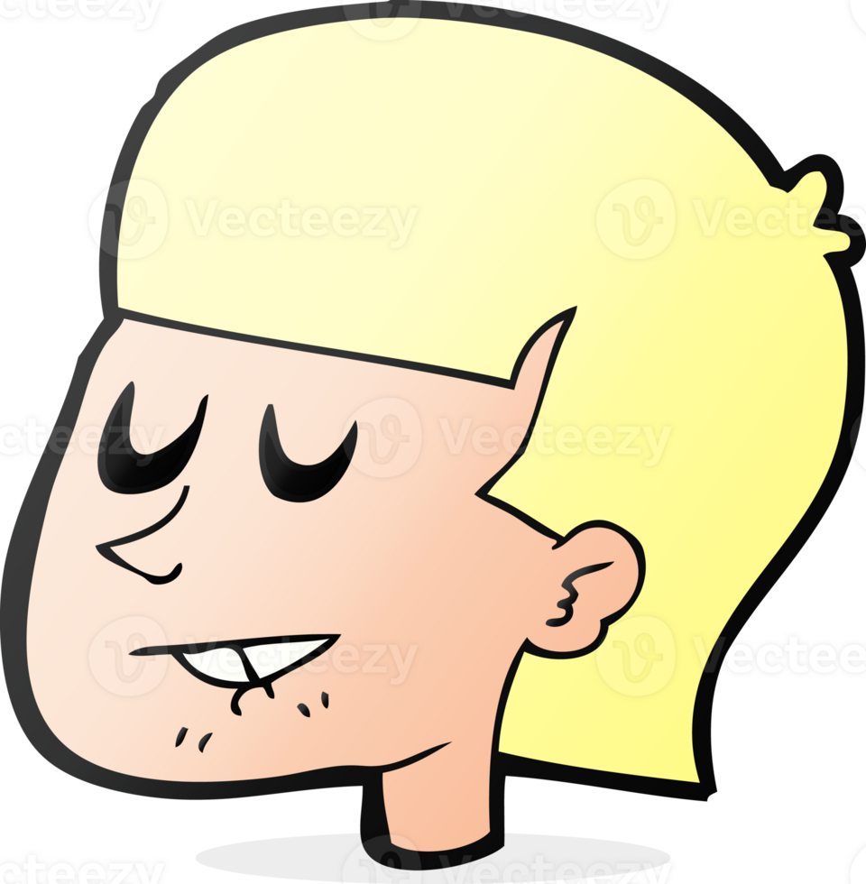 Hand Drawn Cartoon Man Biting Lip 45046452 Png