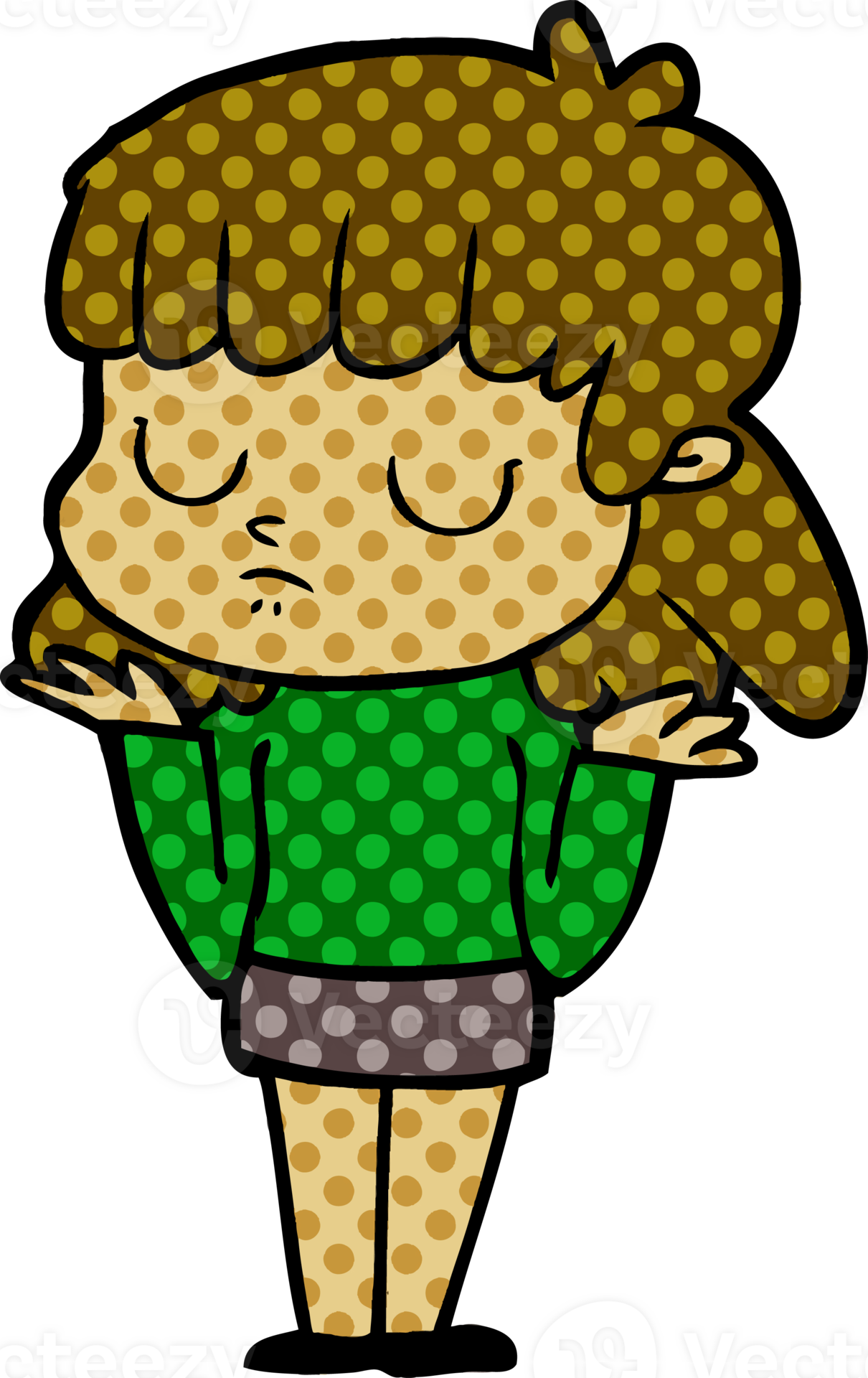 cartoon indifferent woman 45052222 PNG