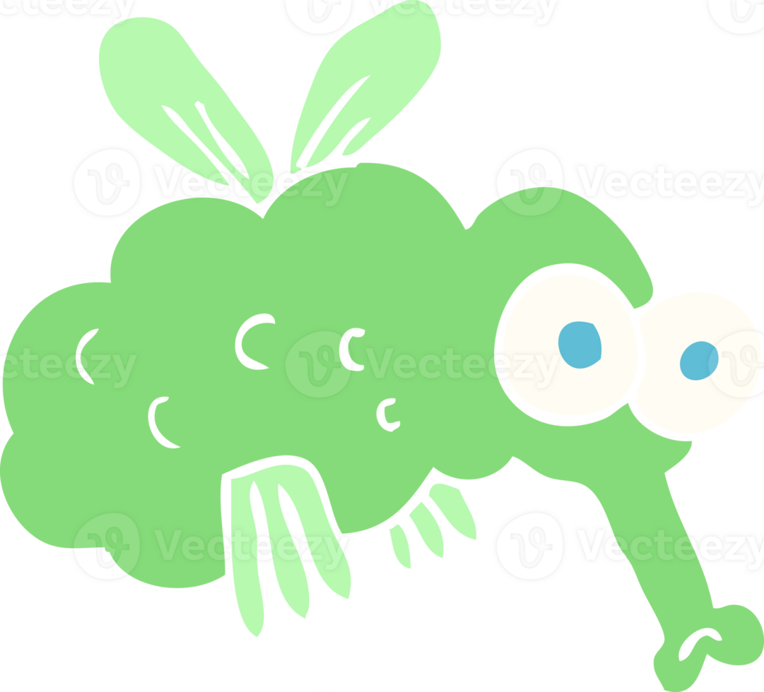 Flat Color Illustration Of Fly 45054050 Png