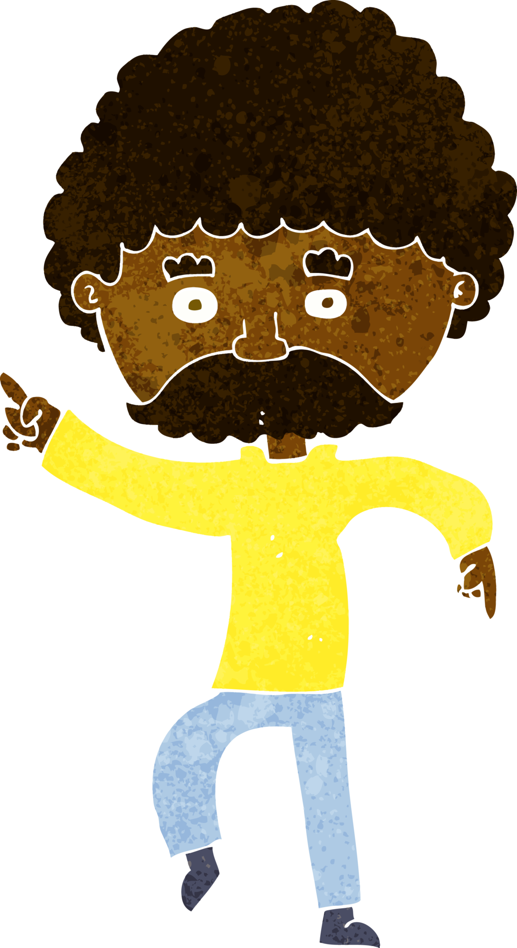 Cartoon Seventies Style Man Disco Dancing 45055080 Png