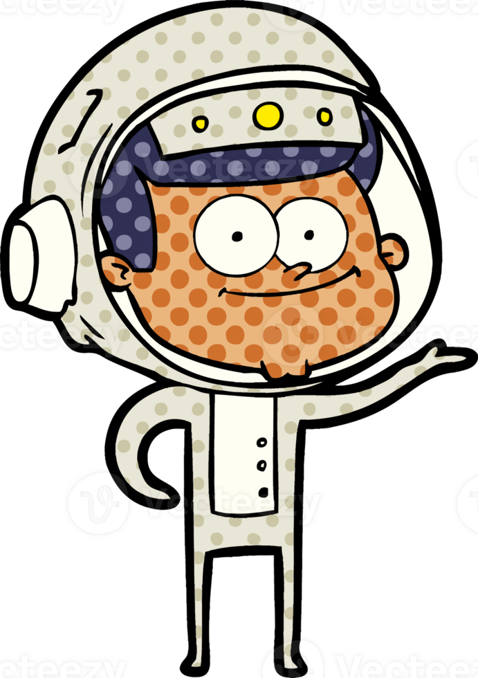 Happy Astronaut Cartoon 45061723 Png