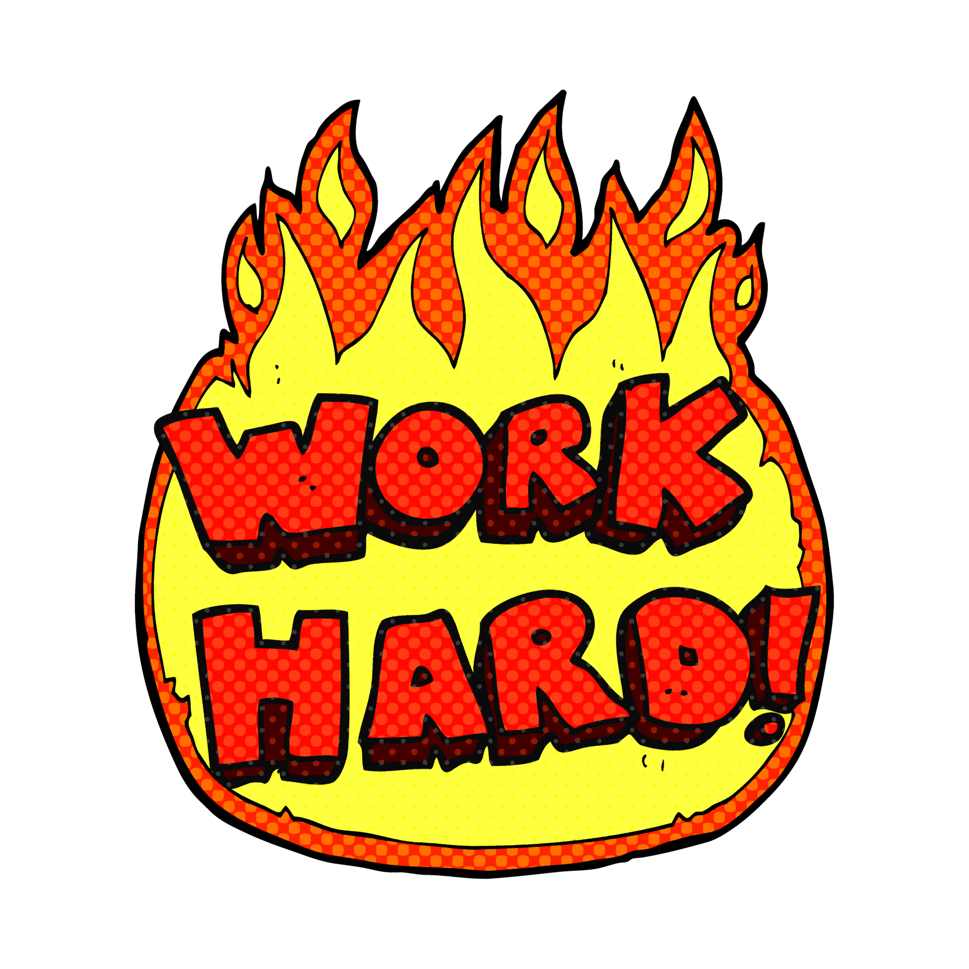 hand drawn cartoon work hard symbol 45063427 PNG hand drawn cartoon work hard symbol 45063427 PNG