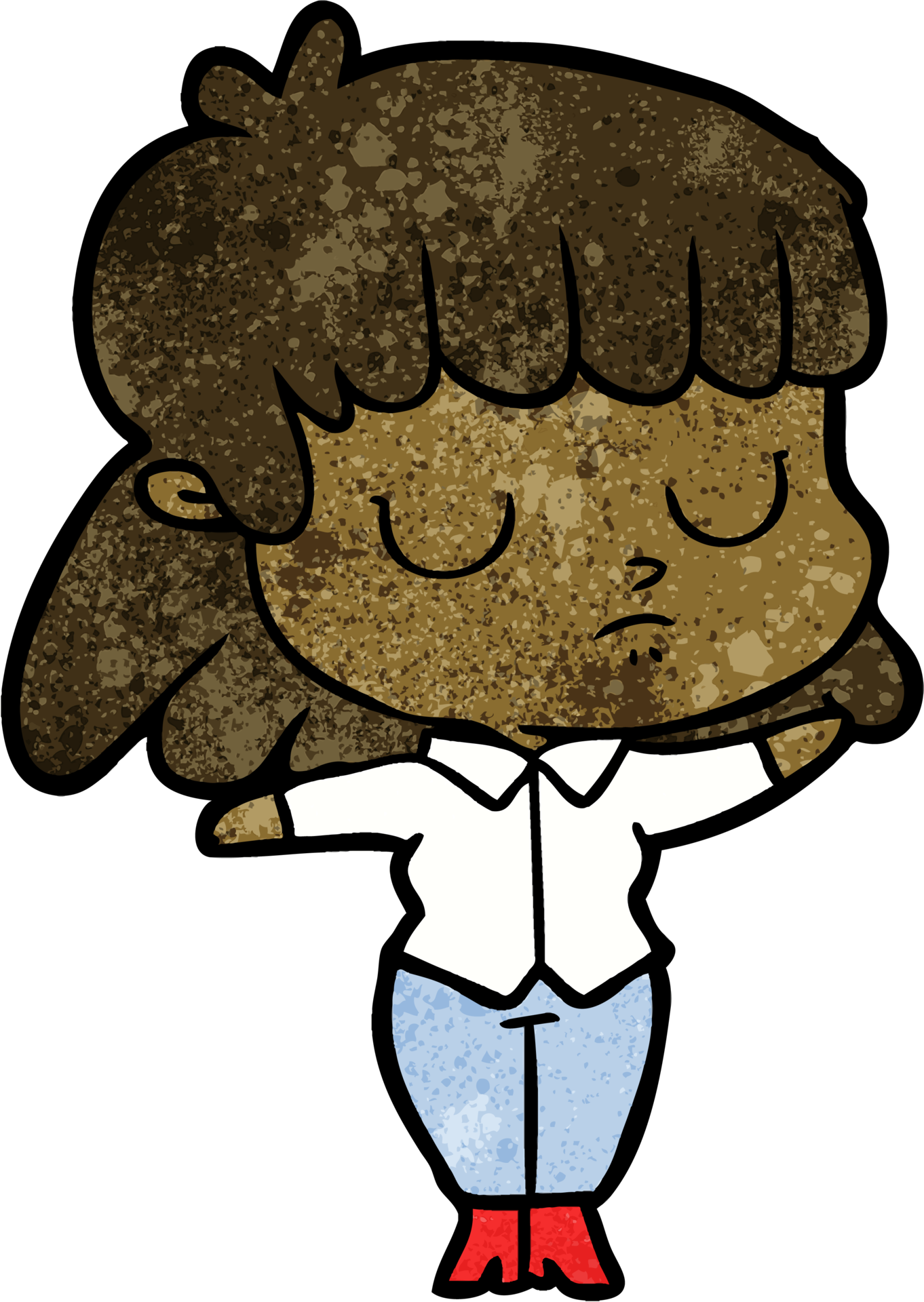 cartoon indifferent woman 45065639 PNG