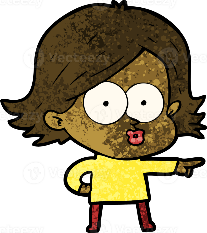 Cartoon Girl Pouting 45066614 Png