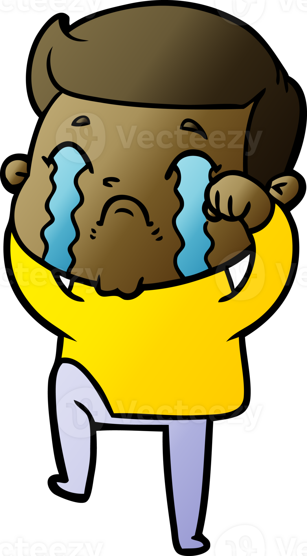 cartoon man crying 45071835 PNG