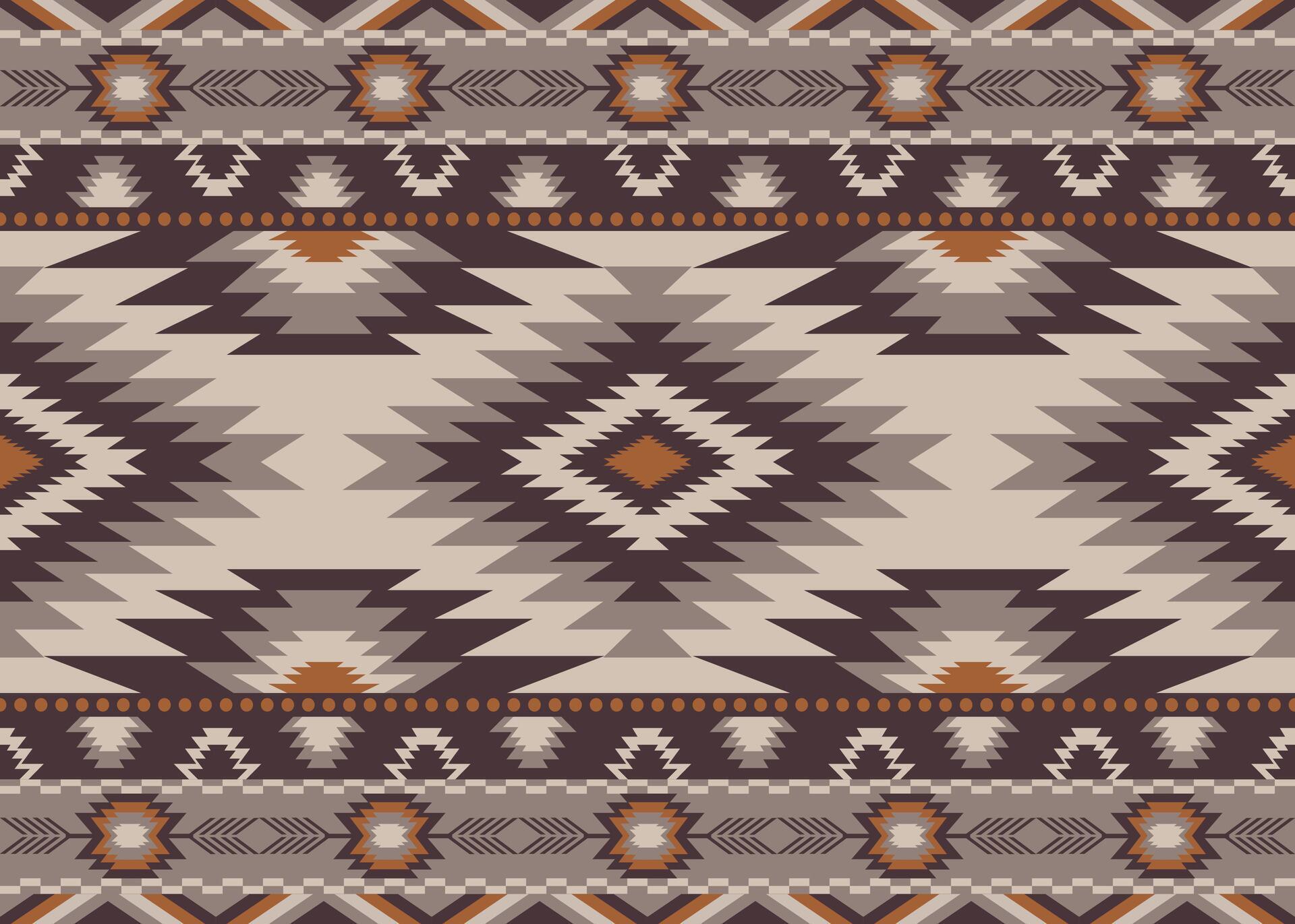 American ethnic native pattern.Traditional Navajo,Aztec,Apache ...