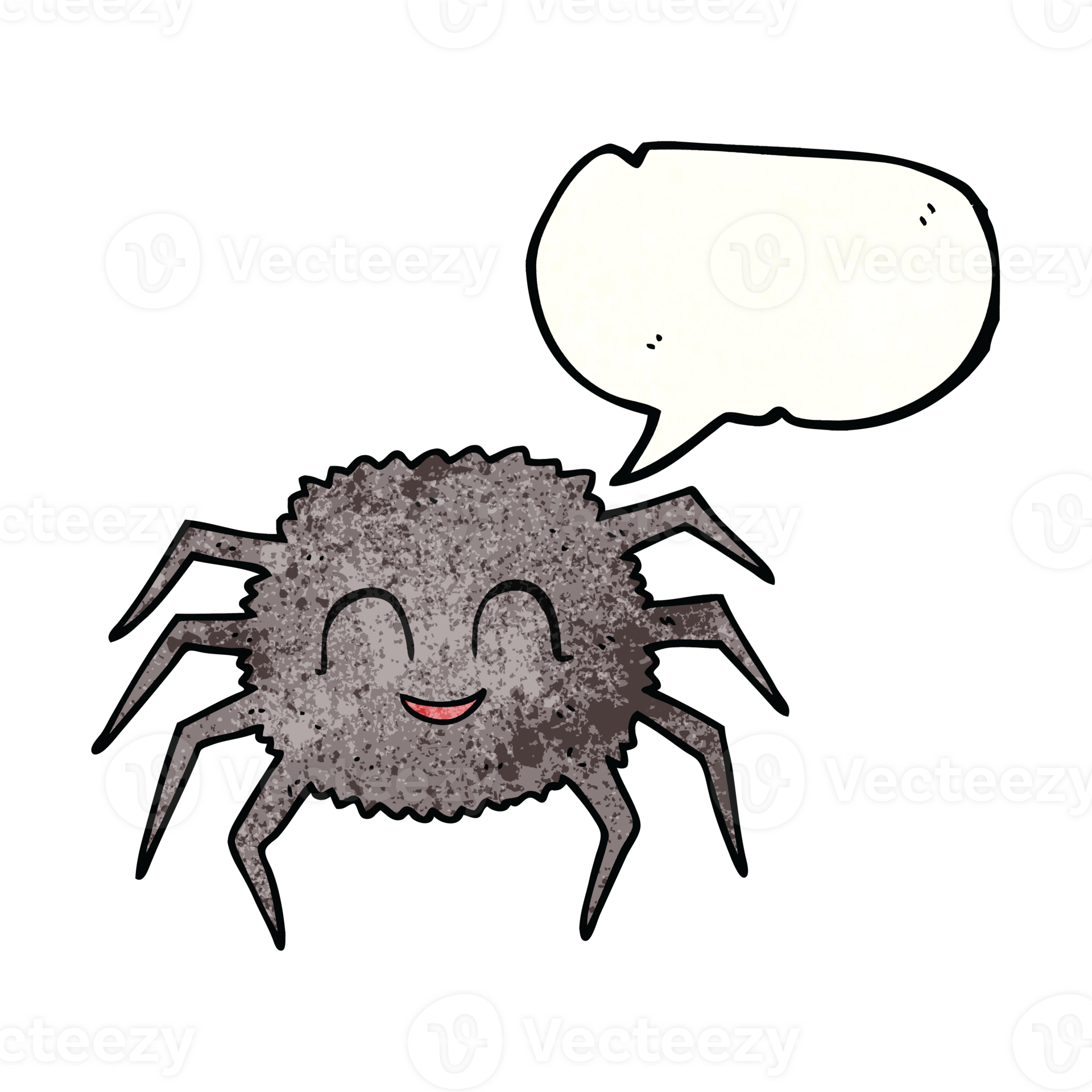 speech bubble textured cartoon spider 45076075 PNG
