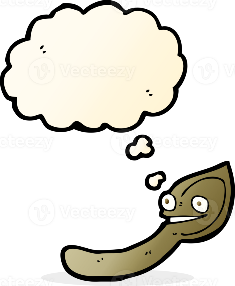 cuchara de dibujos animados con burbujas de pensamiento 45077826 PNG