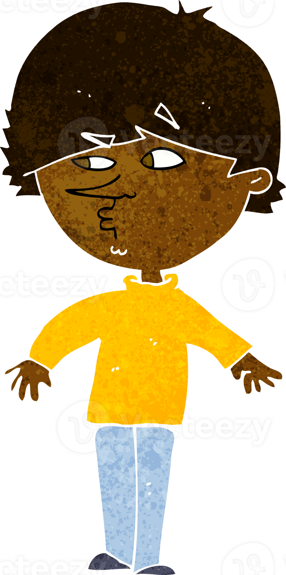 Cartoon Suspicious Man Looking Over Shoulder 45078125 Png