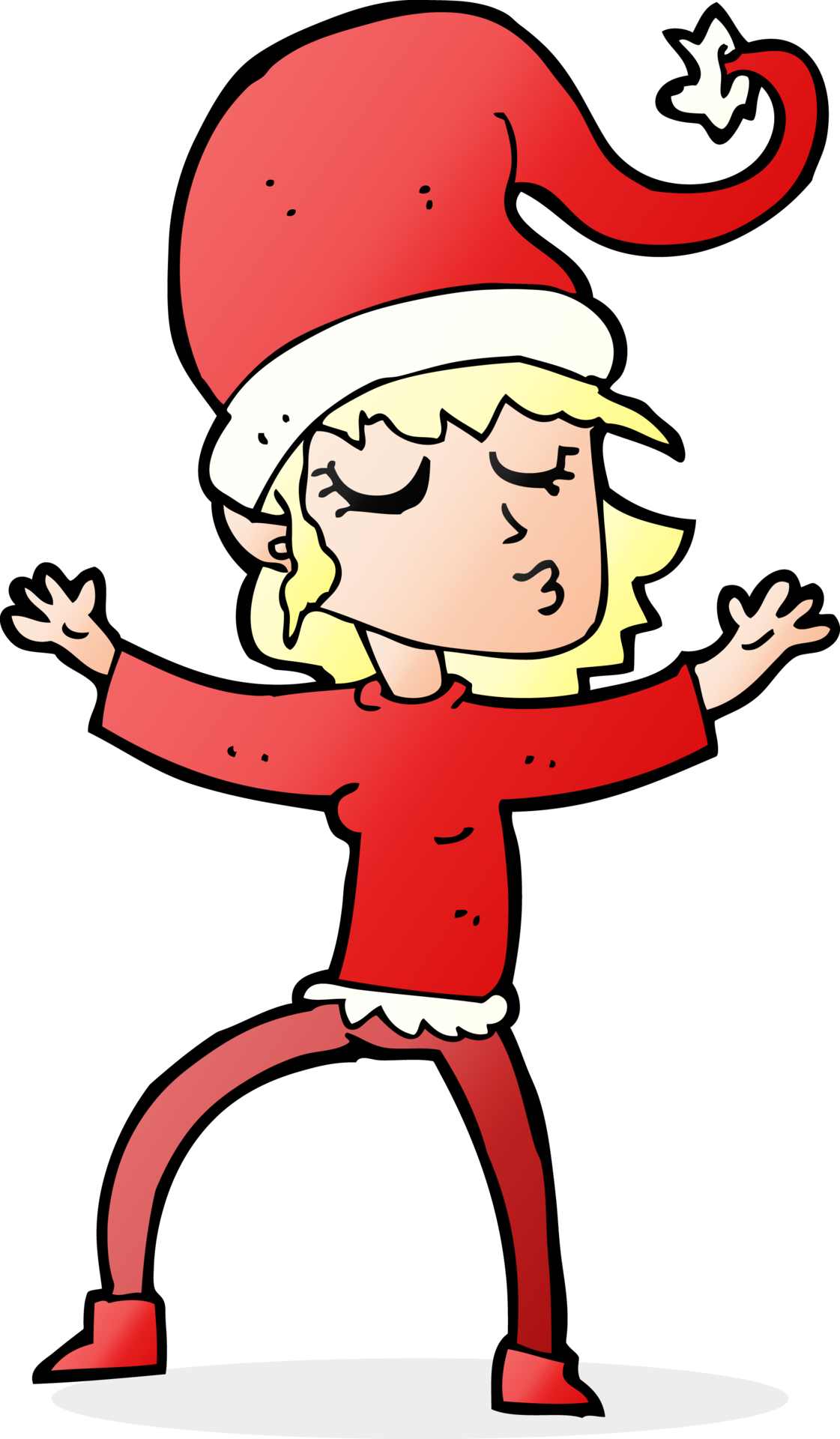 Caricatura Del Ayudante De Santa 45079165 Png
