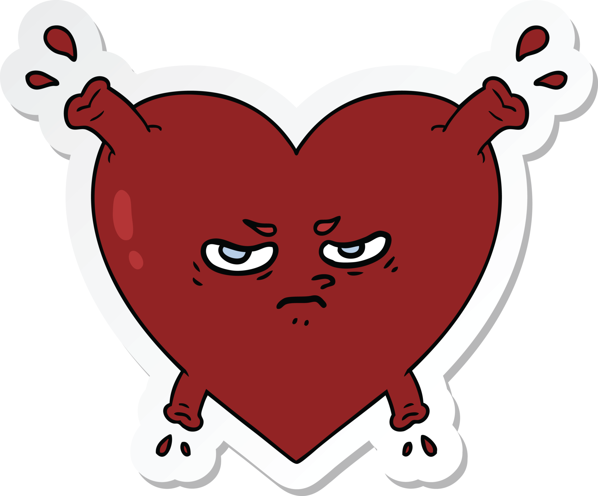pegatina de un corazón de dibujos animados 45087131 PNG pegatina de un corazón de dibujos animados 45087131 PNG