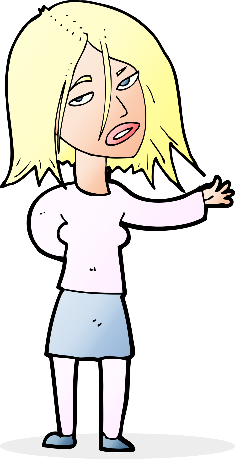cartoon unhappy woman 45092058 PNG