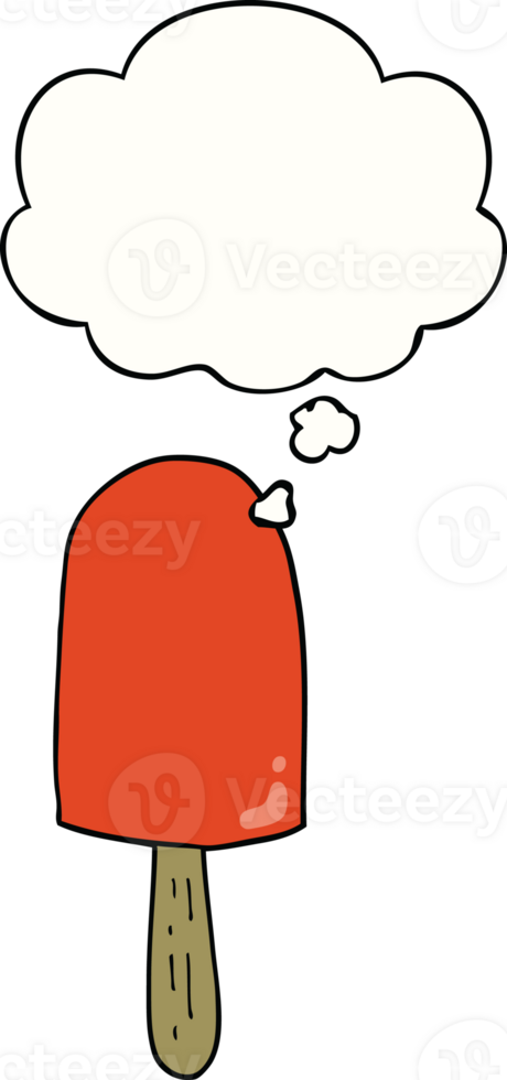 piruleta de dibujos animados con burbujas de pensamiento 45092362 PNG