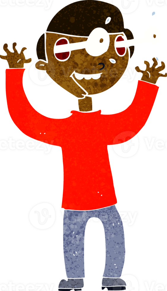 Cartoon Man With Popping Out Eyes 45098994 Png