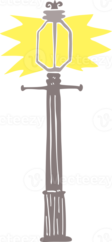 flat color illustration cartoon lamp post 45110546 PNG flat color illustration cartoon lamp post 45110546 PNG
