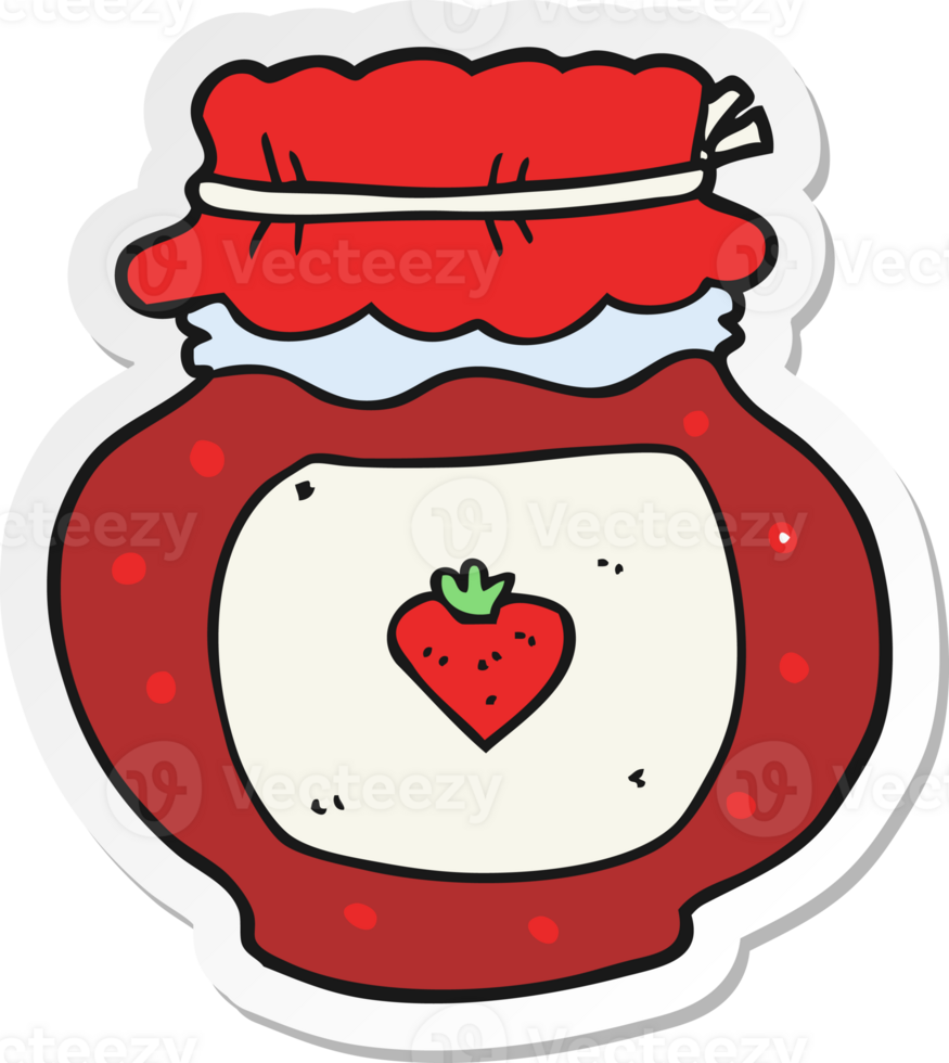 sticker of a cartoon jam jar 45112869 PNG sticker of a cartoon jam jar 45112869 PNG