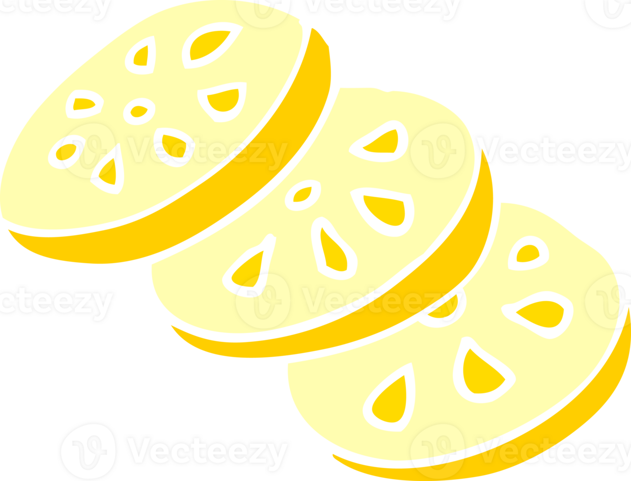 Cartoon Doodle Lemon Slices 45113651 Png