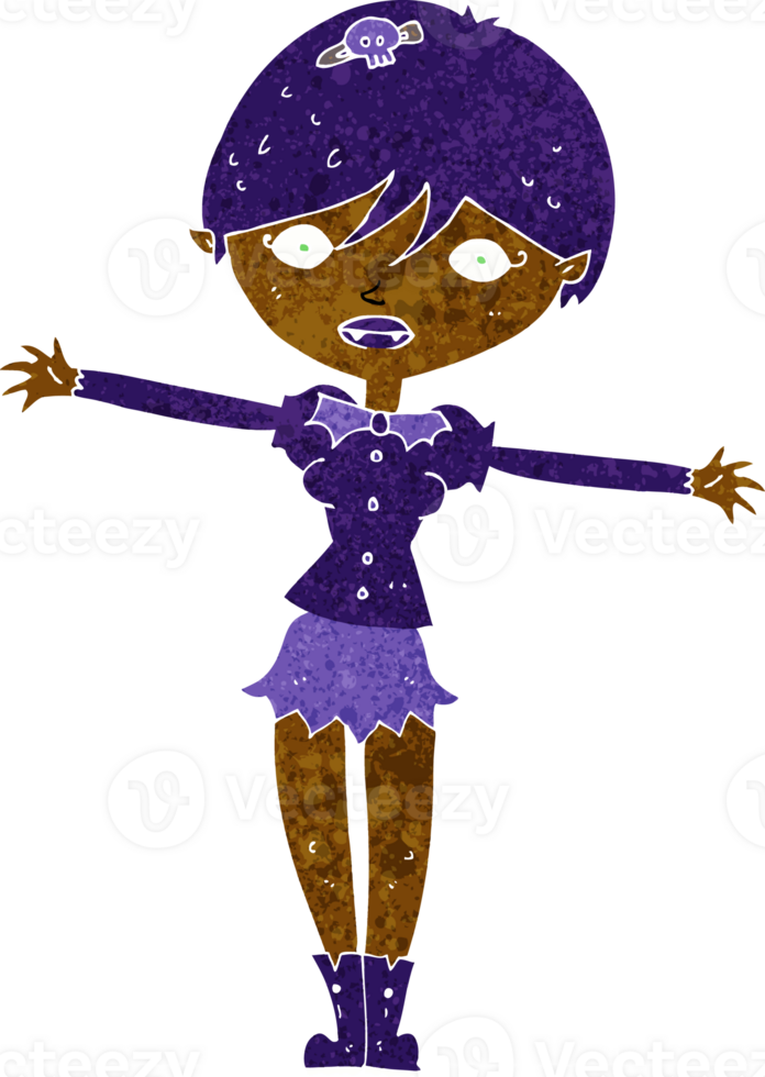 Cartoon Vampire Girl 45117801 Png