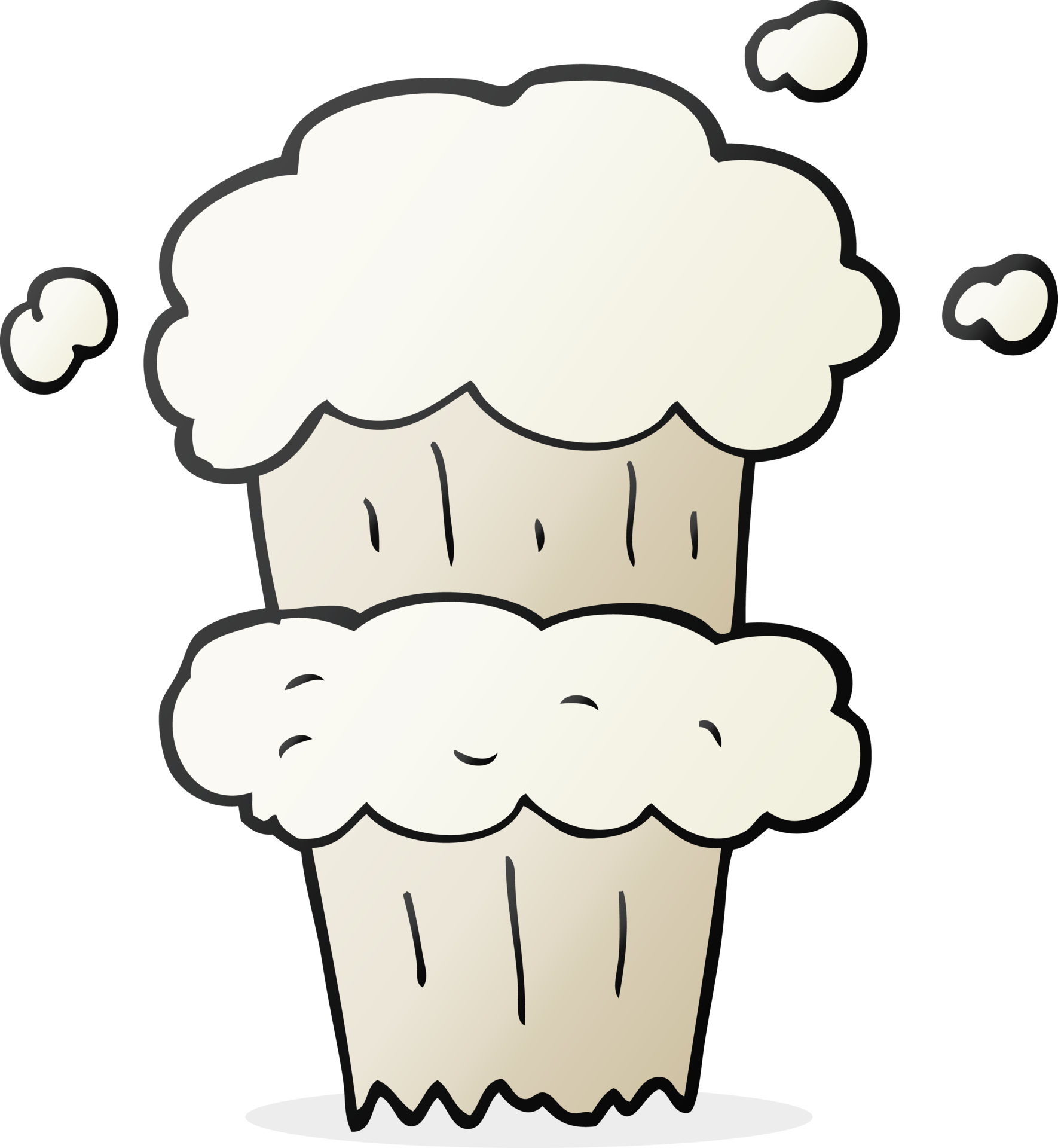 Hand Drawn Cartoon Smoke Blast 45120799 Png