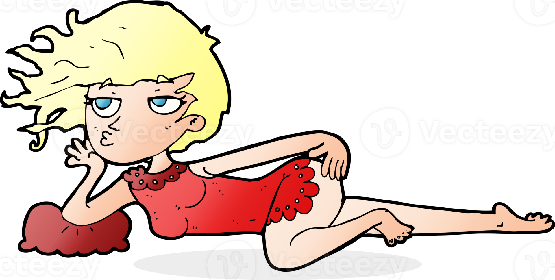 Cartoon Woman In Sexy Pose 45121023 Png