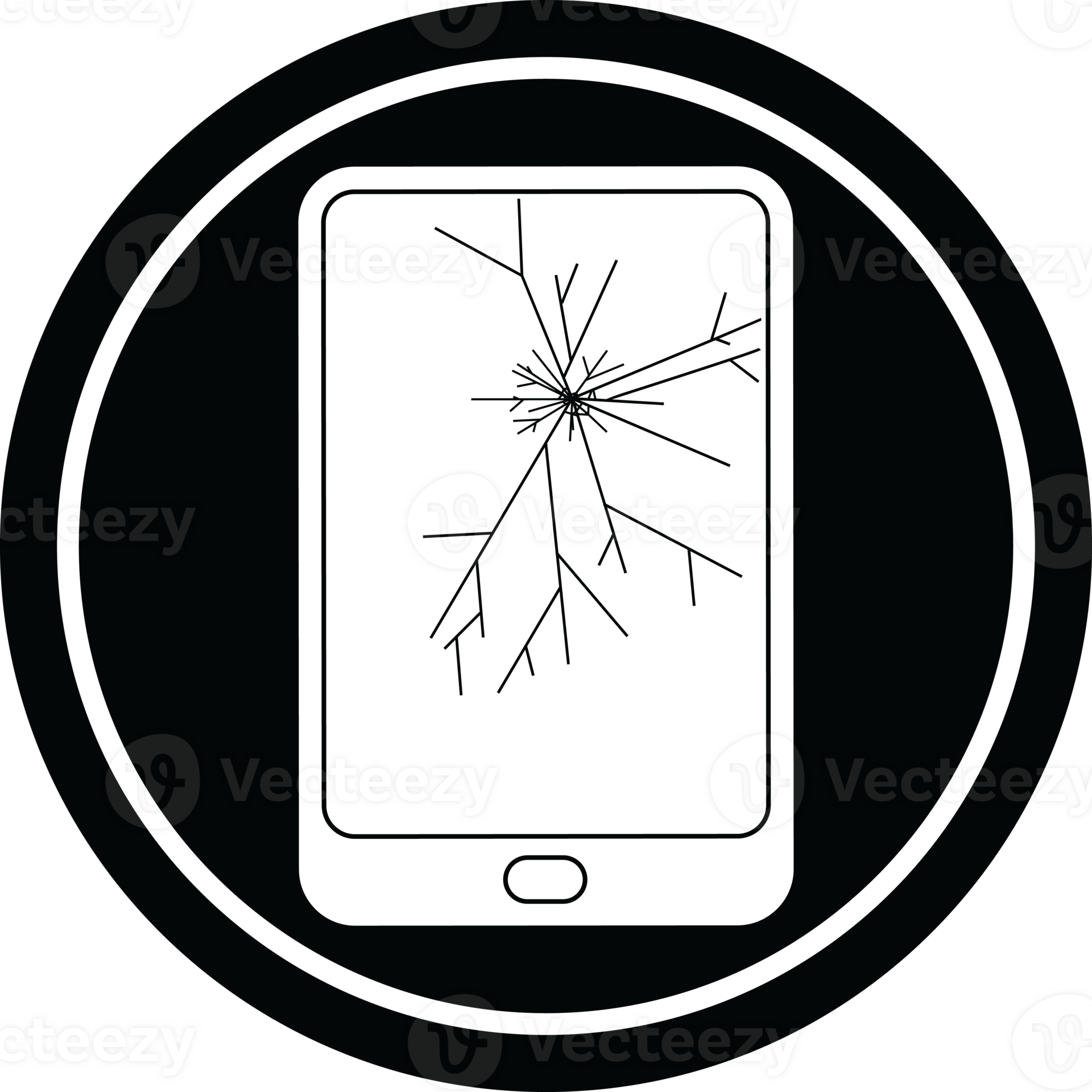 Broken Electronic Tablet Circular Symbol 45122722 PNG broken-electronic-tablet-circular-symbol-45122722-png
