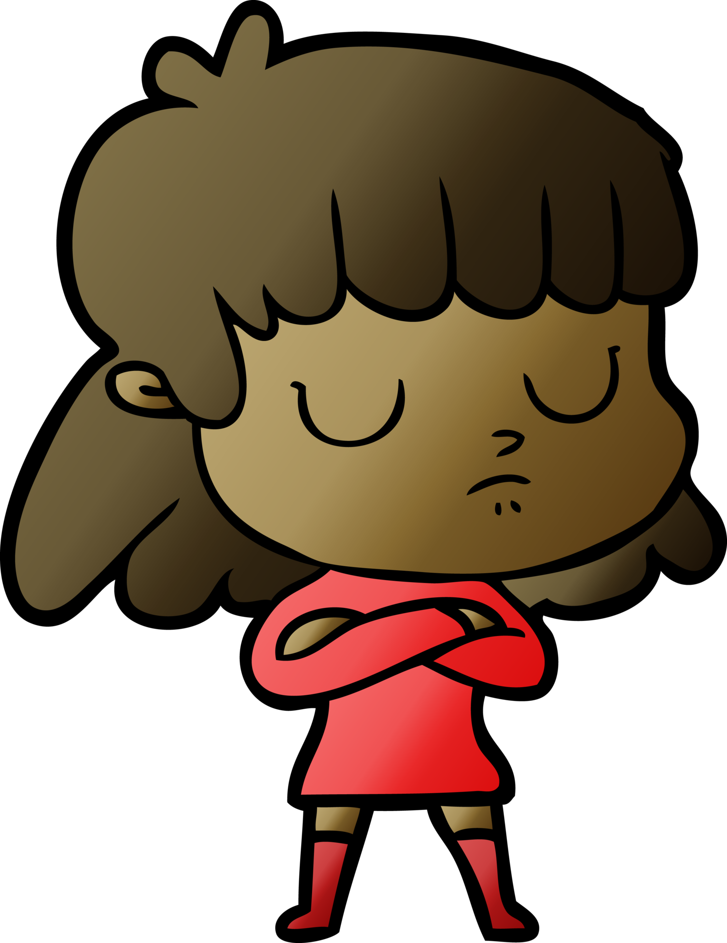cartoon indifferent woman 45126495 PNG