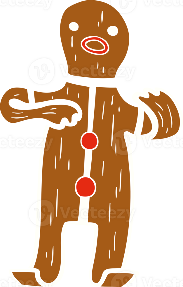 hand drawn cartoon doodle of a gingerbread man 45136493 PNG