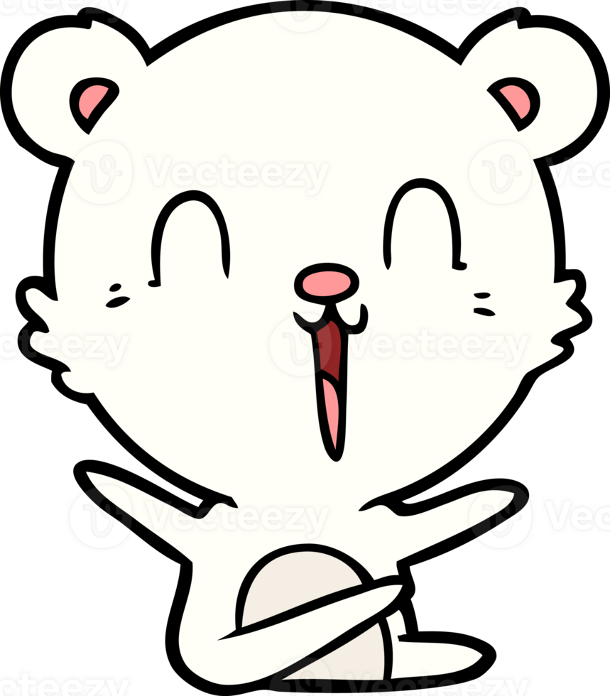Dibujos Animados De Oso Polar Feliz 45145128 Png