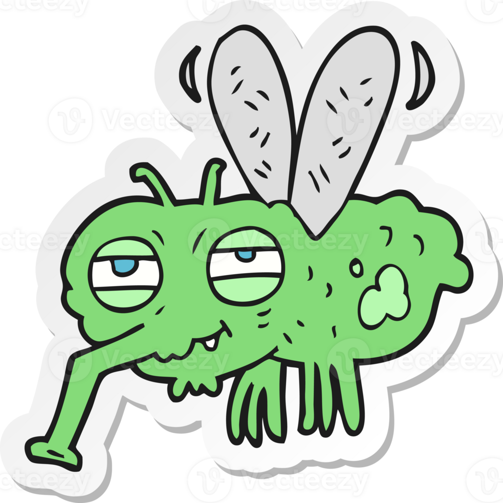 Sticker Of A Cartoon Fly 45149128 Png