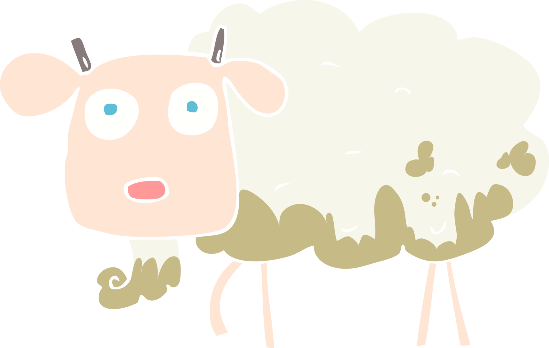 Flat Color Illustration Of Muddy Goat 45149715 PNG flat-color-illustration-of-muddy-goat-45149715-png