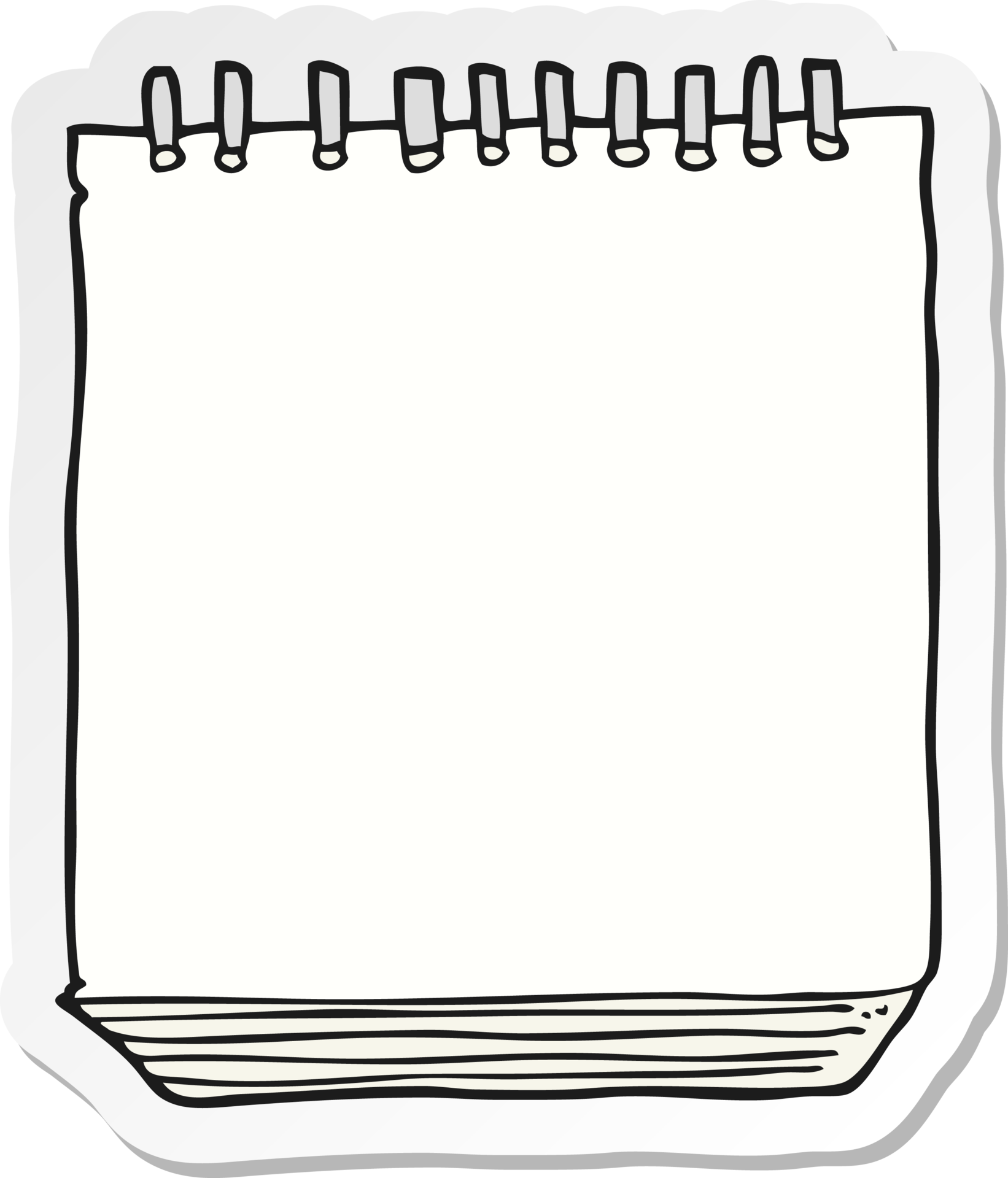 pegatina de un bloc de notas de dibujos animados 45153165 PNG pegatina de un bloc de notas de dibujos animados 45153165 PNG