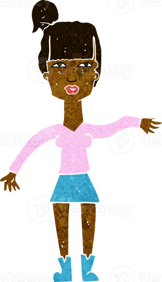 Cartoon Woman Making Dismissive Gesture 45153936 Png