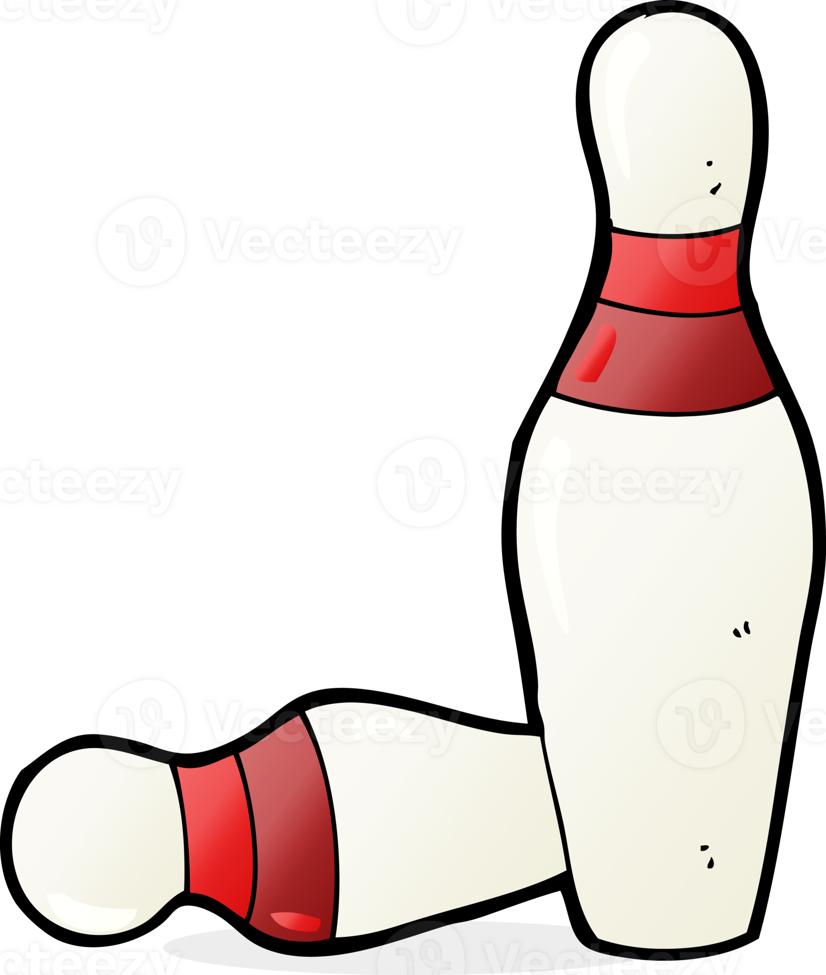 Cartoon Ten Pin Bowling Skittles 45154201 Png