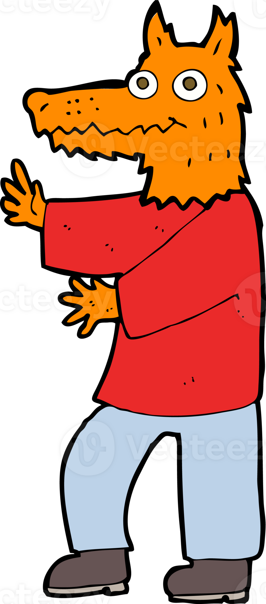 Cartoon Funny Fox Man 45155507 Png