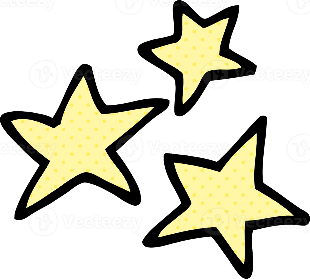 cartoon doodle yellow stars 45156174 PNG