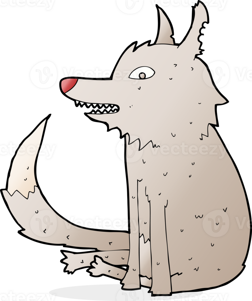 cartoon wolf sitting 45162698 PNG cartoon wolf sitting 45162698 PNG