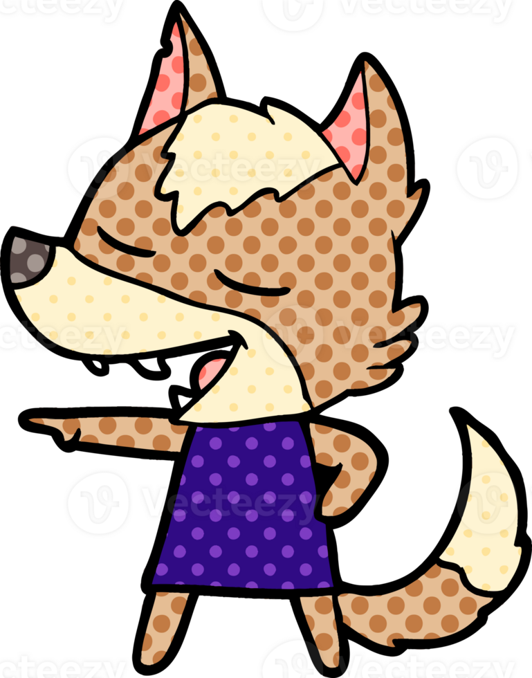 Cartoon Wolf Laughing 45171300 Png
