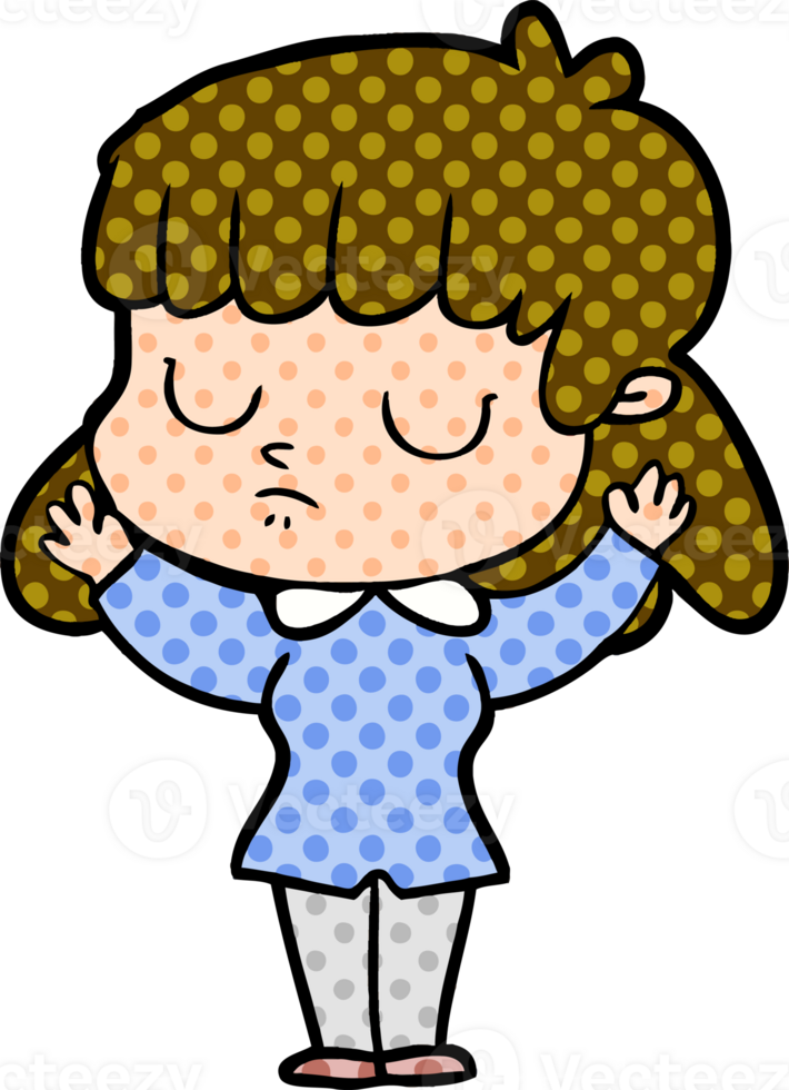 cartoon indifferent woman 45172241 PNG