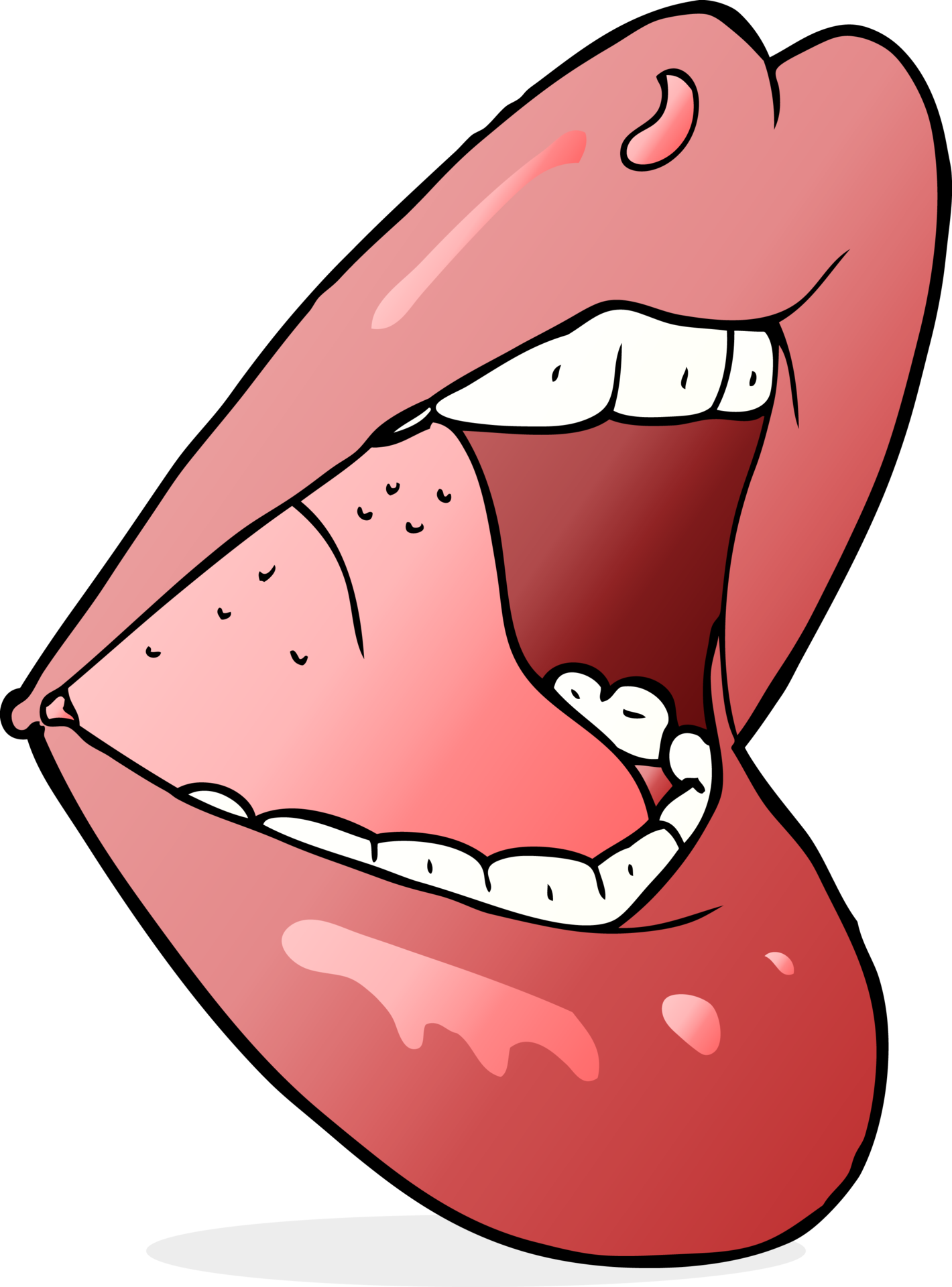 Cartoon Open Mouth 45177544 Png