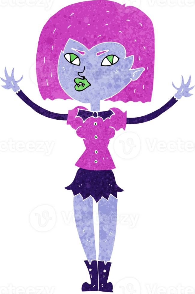 Cartoon Vampire Girl 45180124 Png