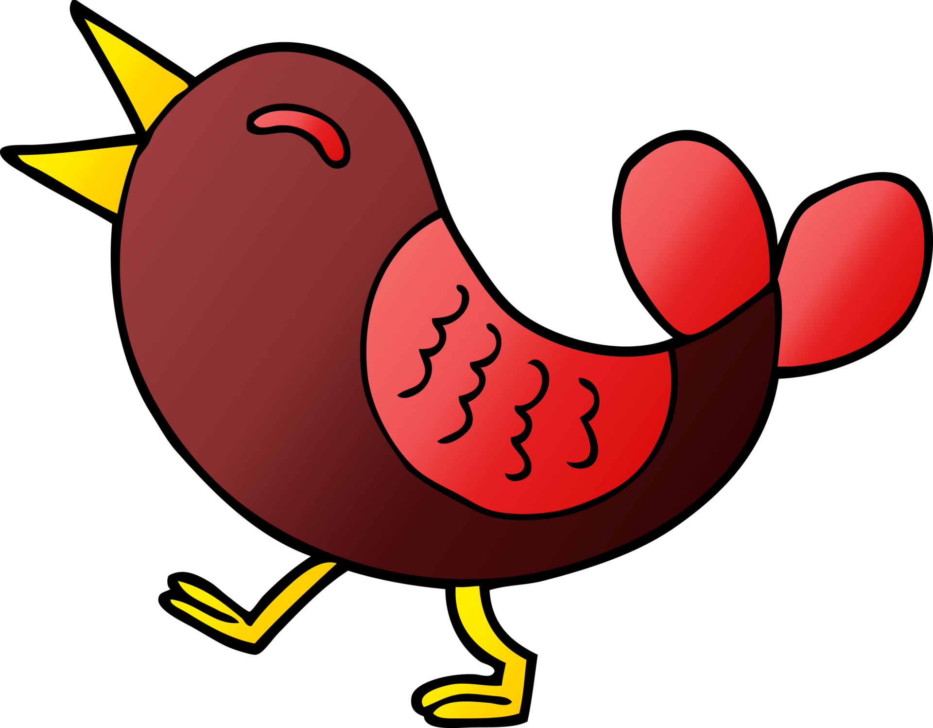 Cartoon Doodle Red Bird 45186763 Png