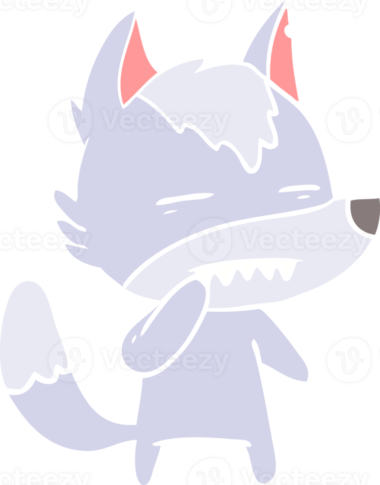 Unsure Wolf Showing Teeth 45189735 Png