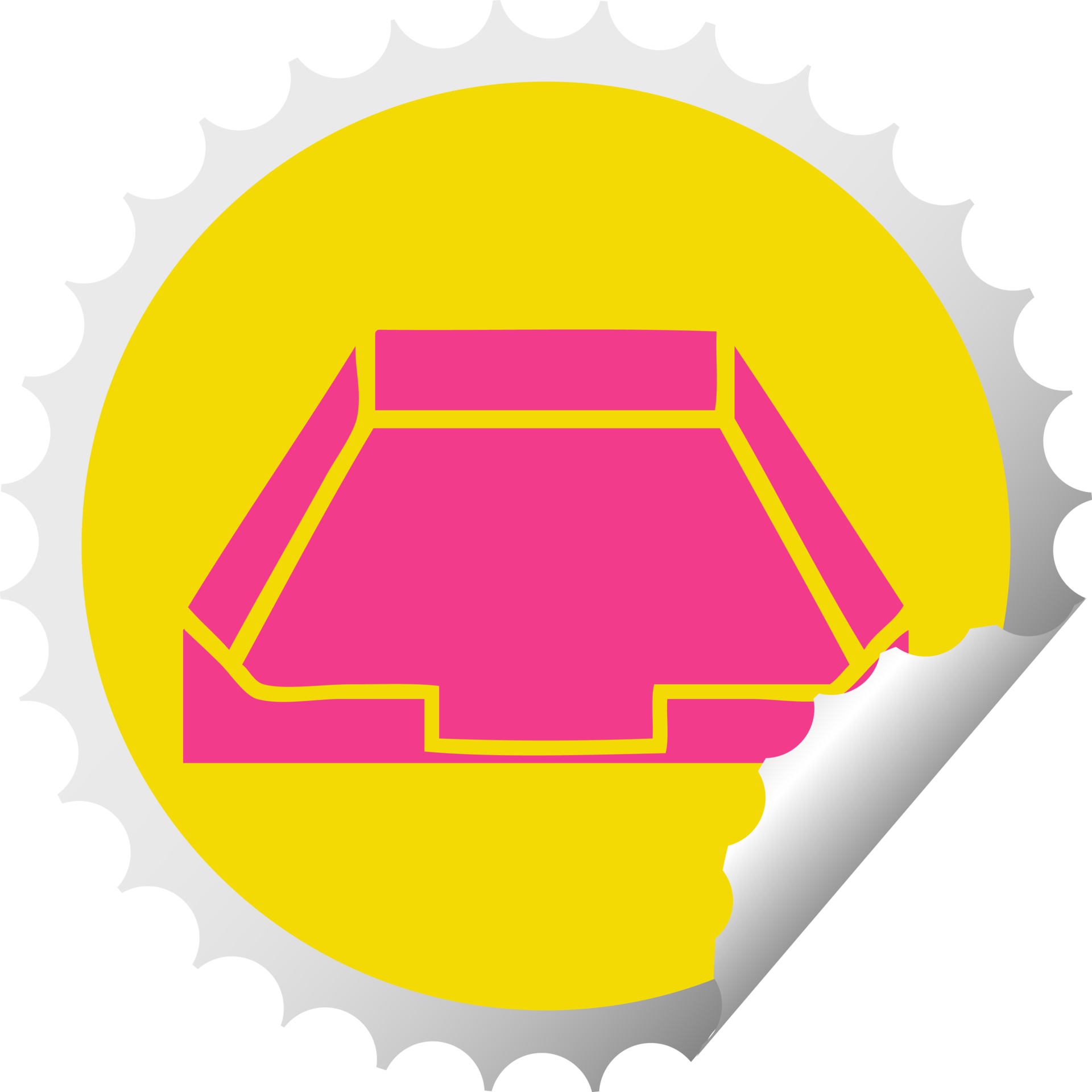 Circular Peeling Sticker Cartoon Of A In Box 45194756 Png