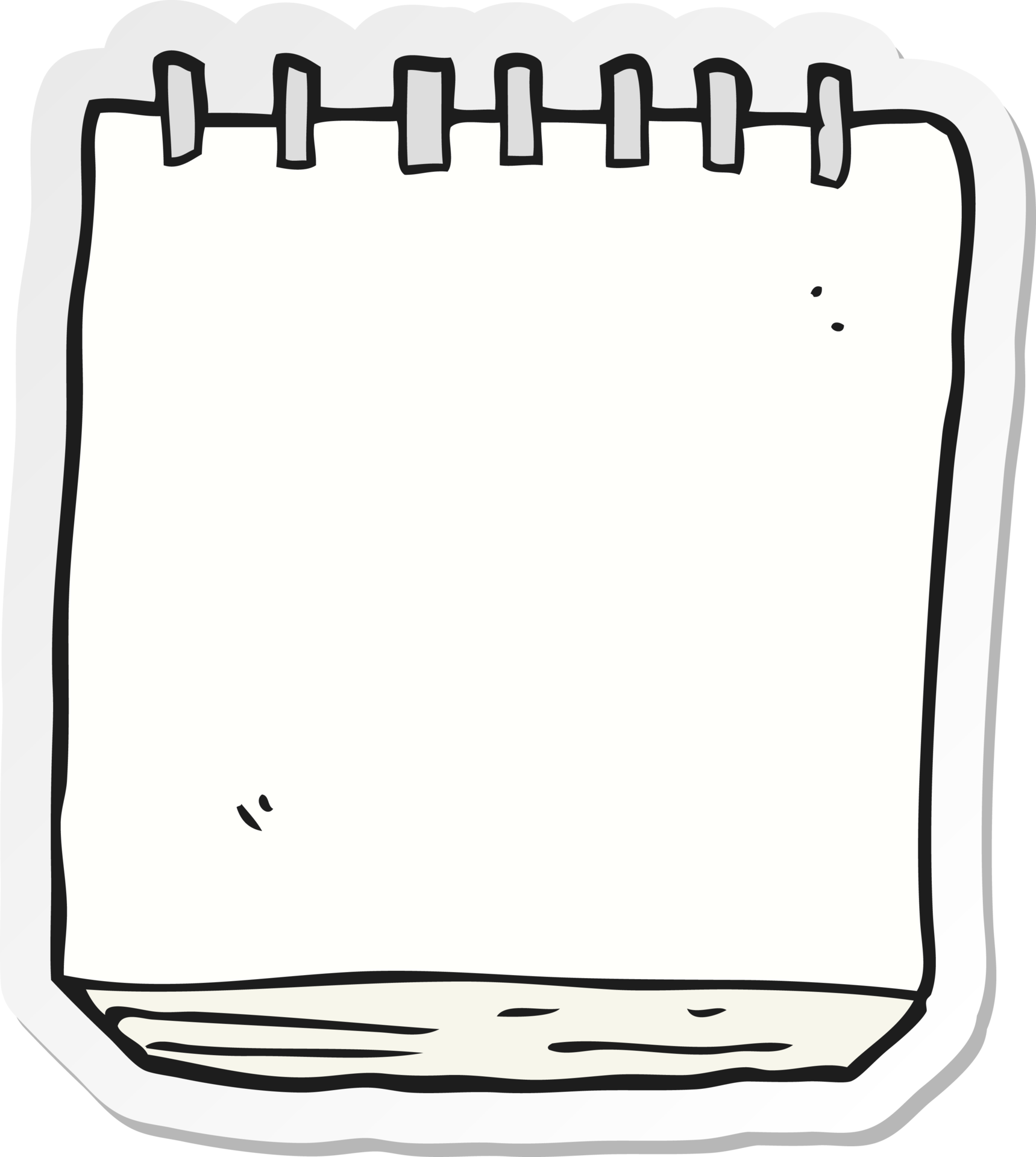pegatina de un bloc de notas de dibujos animados 45201343 PNG pegatina de un bloc de notas de dibujos animados 45201343 PNG