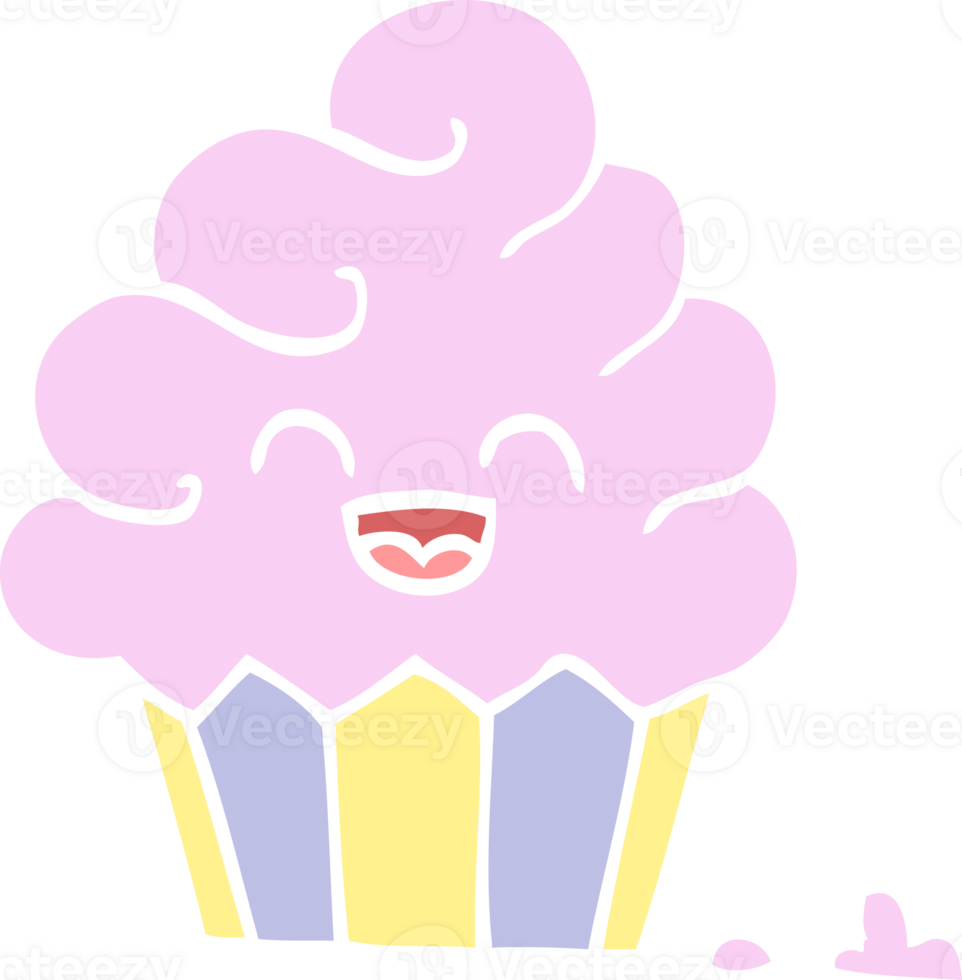 flat color illustration cartoon cupcake 45205060 PNG flat color illustration cartoon cupcake 45205060 PNG