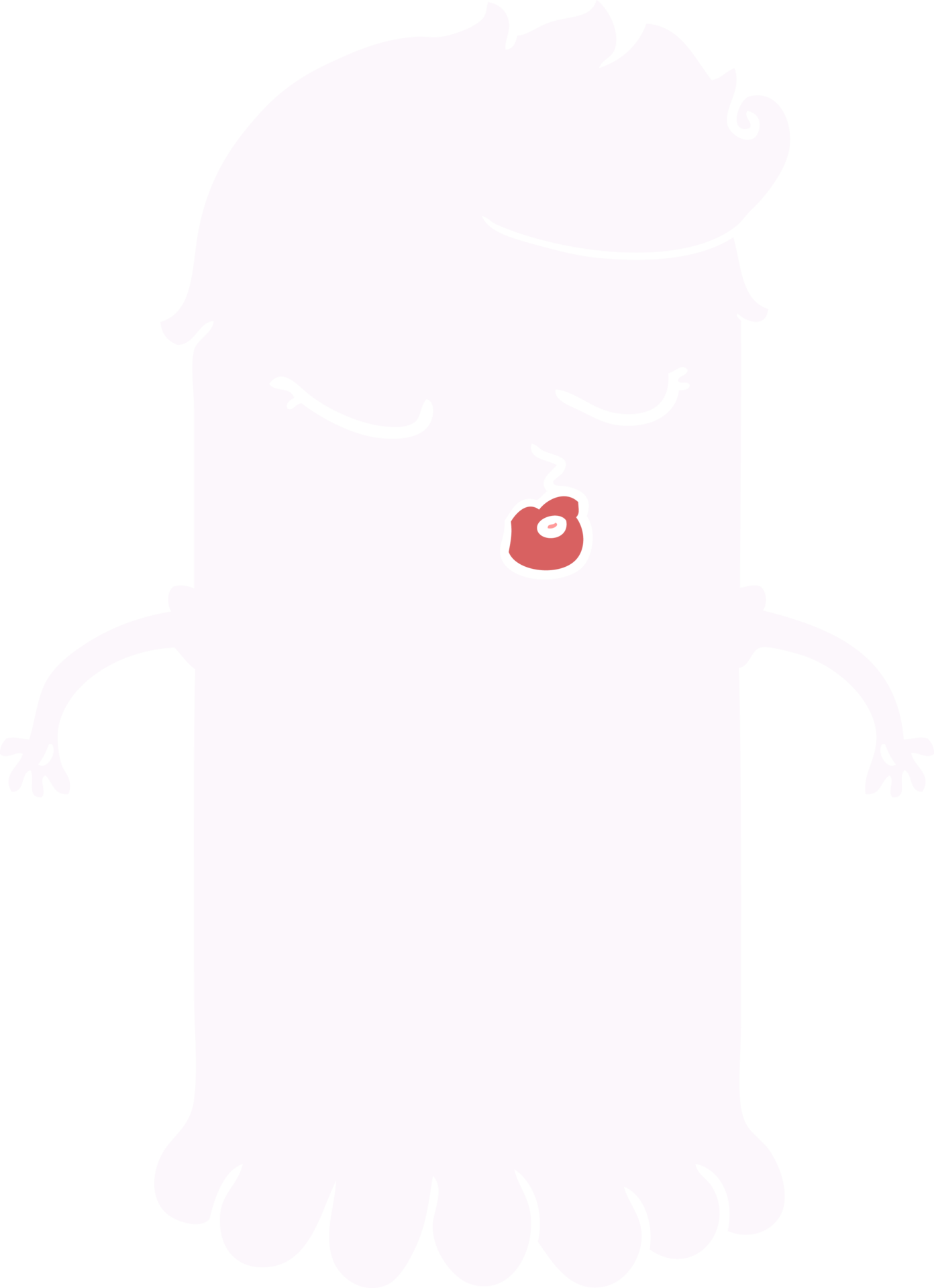Flat Color Style Cartoon Cute Ghost 45206591 Png