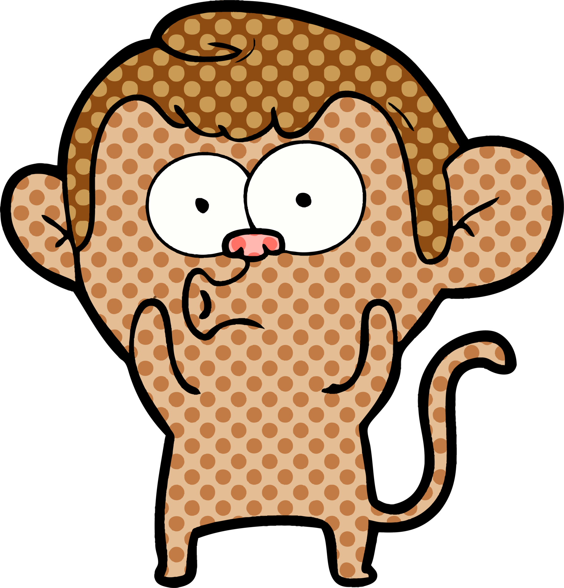 cartoon hooting monkey 45210228 PNG