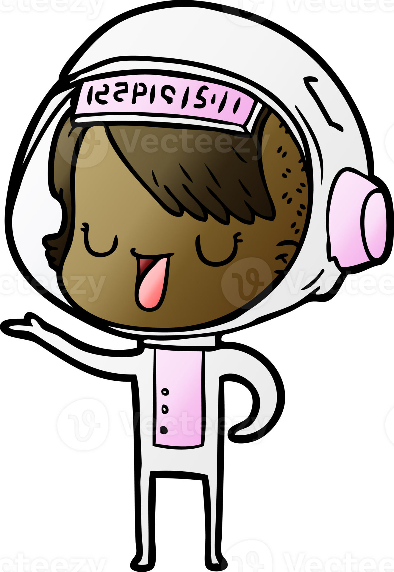 cartoon astronaut woman 45212141 PNG