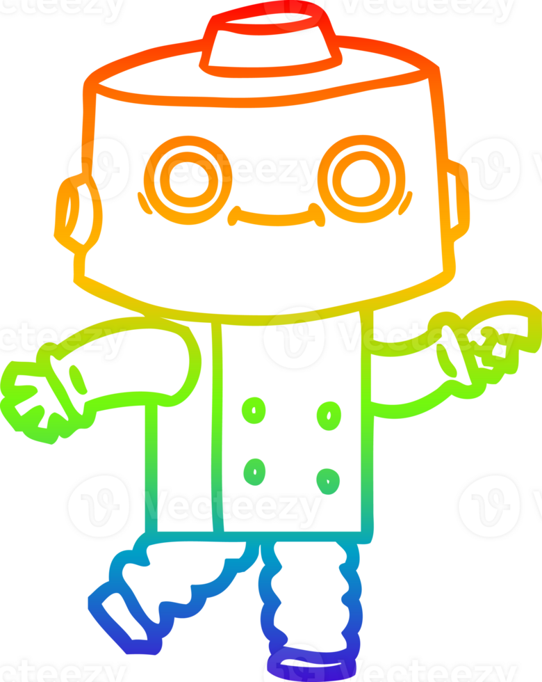 regnbåge lutning linje teckning av en tecknad serie robot 45212374 PNG regnbåge lutning linje teckning av en tecknad serie robot 45212374 PNG